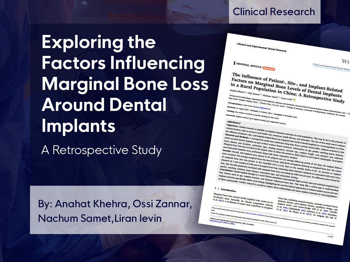 Exploring the Factors Influencing Marginal Bone Loss Around Dental ...